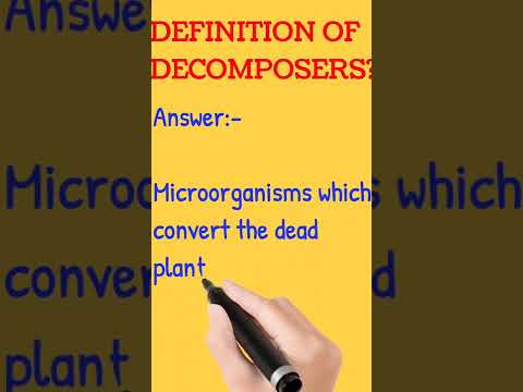 Definition of Decomposers? /#shorts