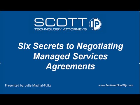 Six Secrets to Negotiating Managed Services Agreements