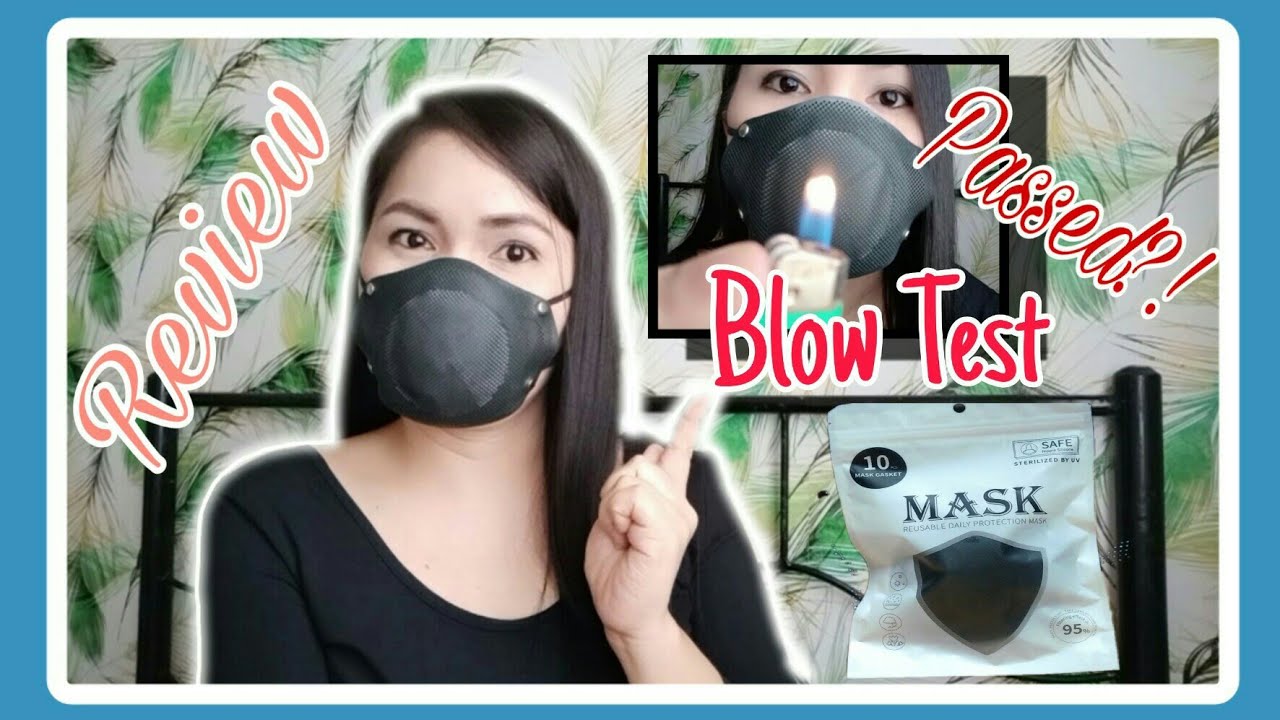 KN95 Reusable Silicone Mask, Unpacking and Blow Test