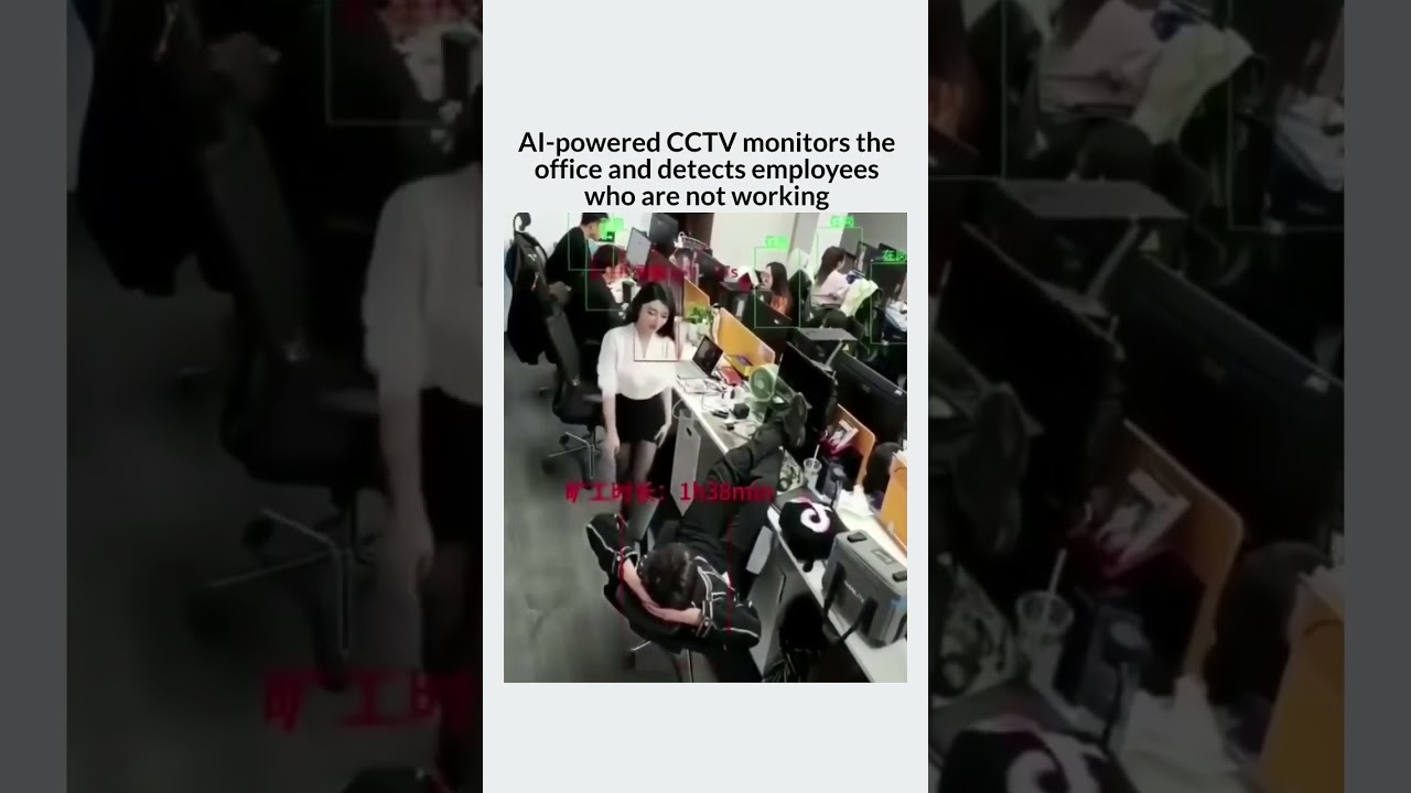 AI-Powered CCTV |Boost Office Productivity | AI Surveillance, Office Management | #shorts