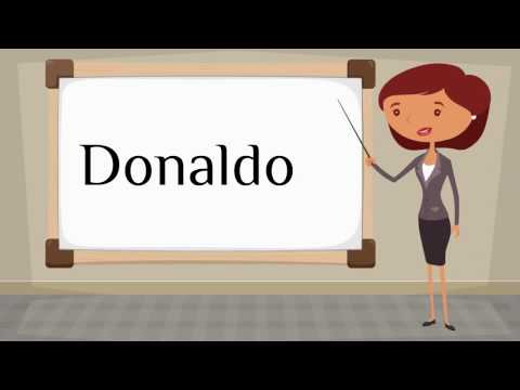 How do you say 'Donald' in Spanish?