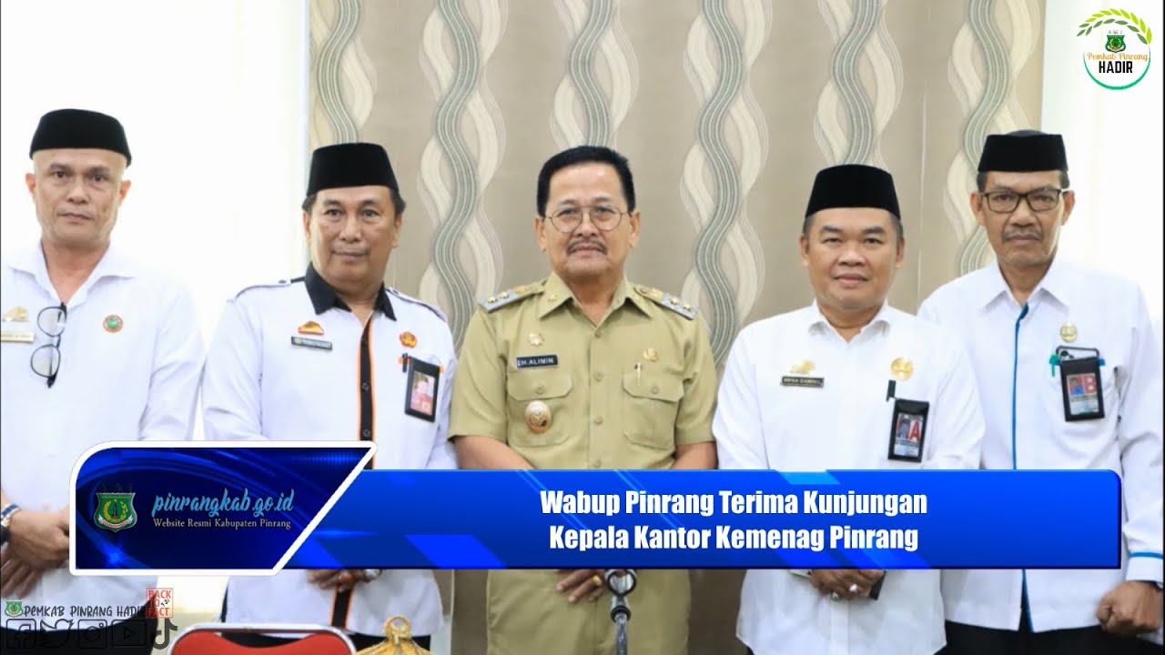 Wabup Pinrang Terima Kunjungan Kepala Kantor Kemenag Pinrang