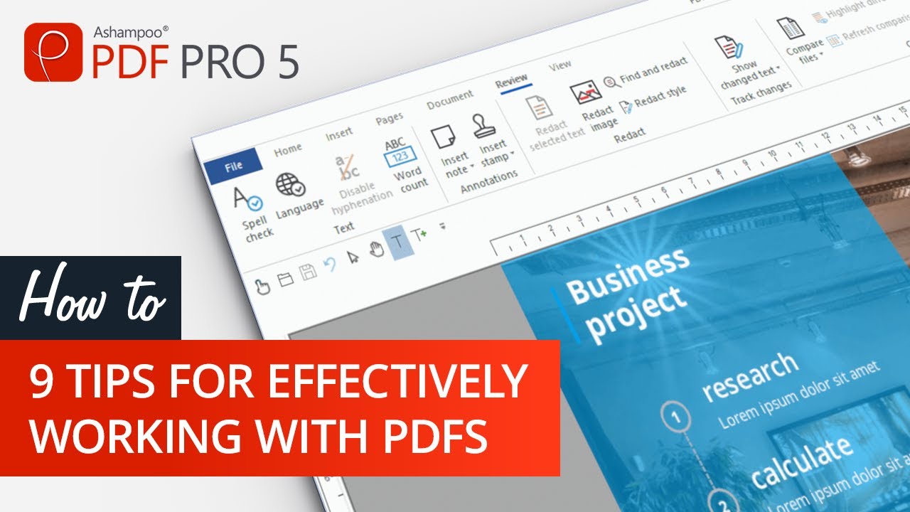 Ashampoo PDF Pro 5 - 9 tips for effectively working with PDFs -  English