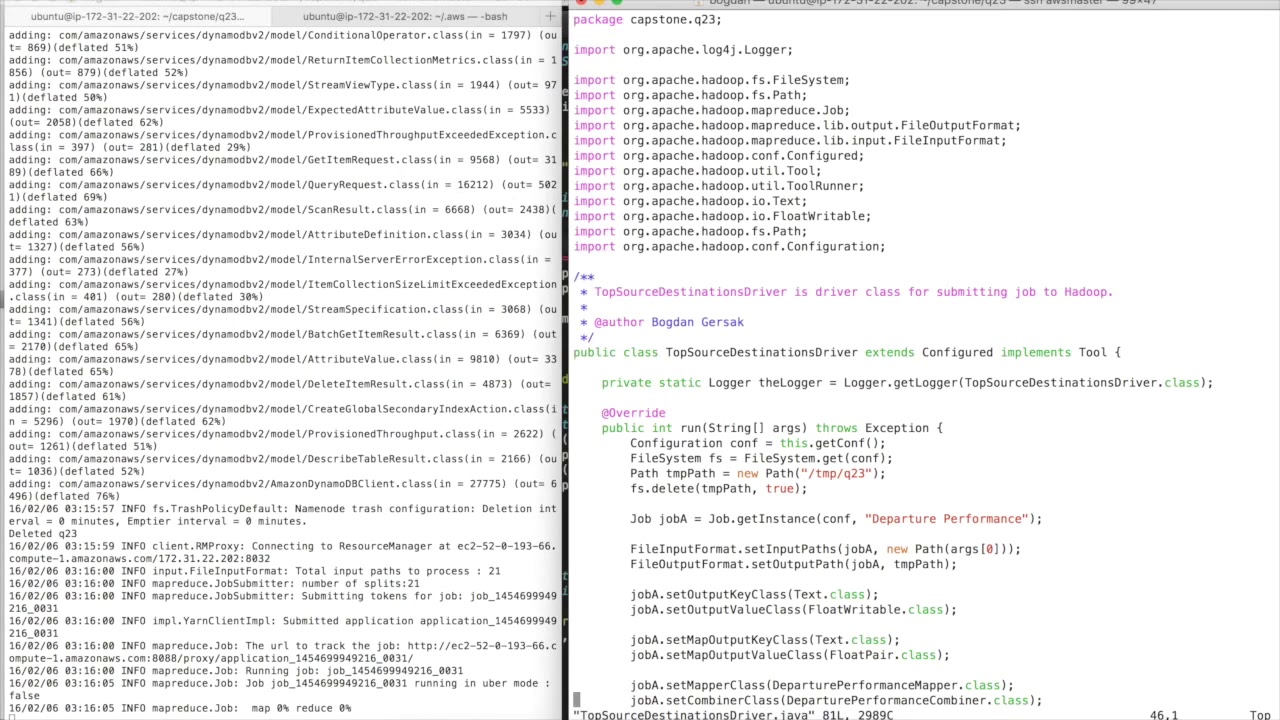 Cloud Computing Capstone Project   Hadoop