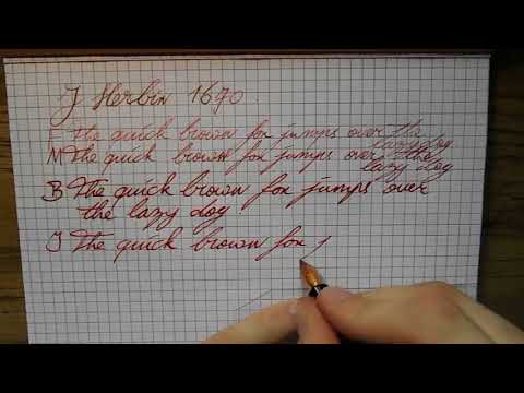 Inkcyclopedia J. Herbin 1670 Rouge Hematite Anniversary Ink