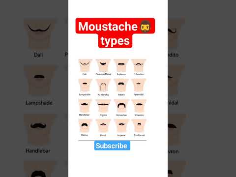Moustache types#trending