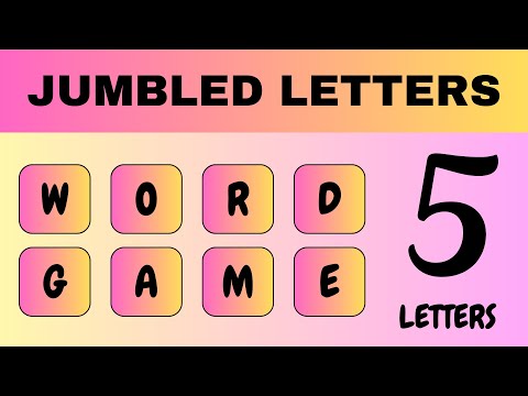 Scrambled Word challenge | Jumbled Word Game | 5 letter words scramble puzzle