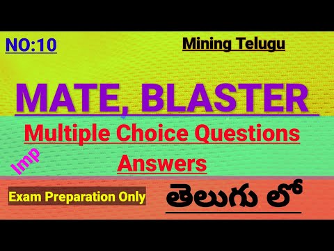 mining Telugu, mate,blaster, తెలుగులో, multiple choice questions and answers,MCQ& Answers,foreman