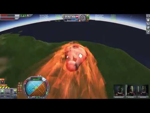 Stock KerbalX Returns From Lunar Landing, SSRSS-1.6.1