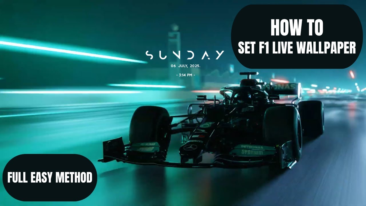 How to set F1 live wallpaper in Windows