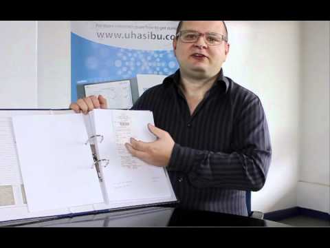 Michael explaining how to file your receipts