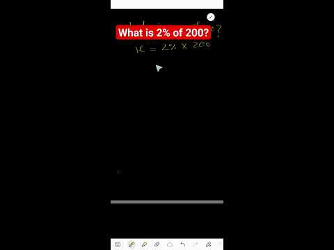 What is 2% of 200?#percentage