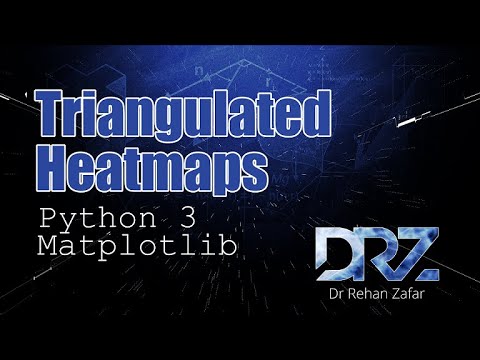 Triangulated Heatmaps (Python + Matplotlib)