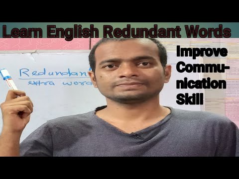 Learn English Redundant Words in Hindi| Learn Extra Words & Improve Communication Skill