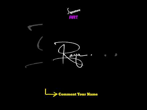 Raya Name Signature Style | Raya Unique Signature| D letter Style #signature #art #artist