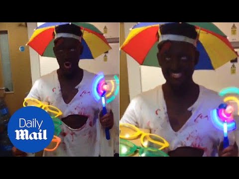 Ryan Ruckledge posts video in controversial black body paint - Daily Mail
