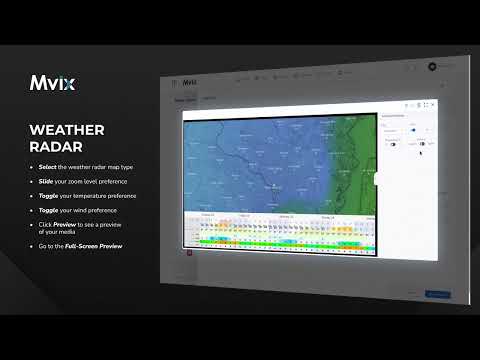 Weather Radar App - Mvix CMS
