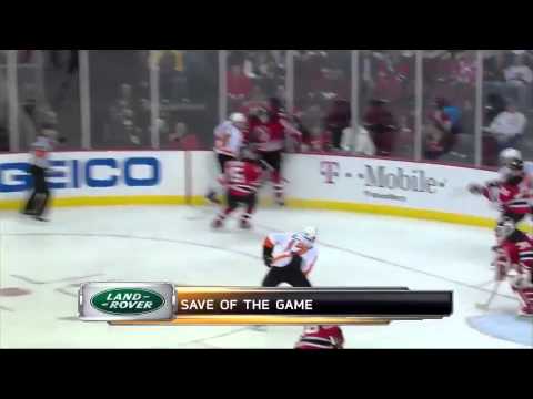 Martin Brodeur robs Flyers with sweeping glove (01/21/2012)
