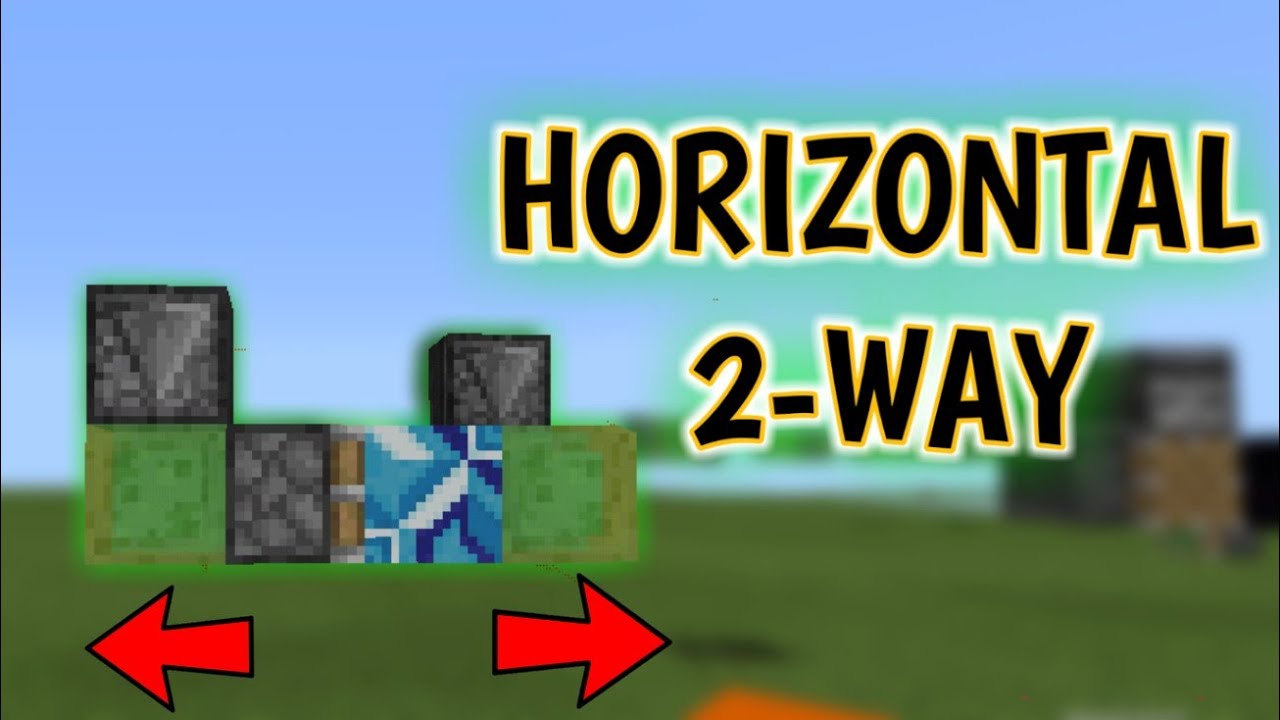 2-Way Flying Machine With Return Stations [MCPE/Bedrock]