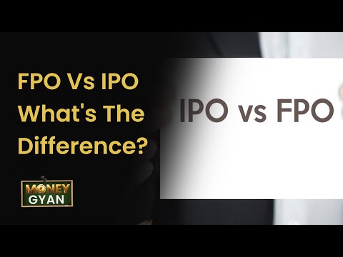 Understand the difference between FPO and IPO | Money Gyan | Money9 English