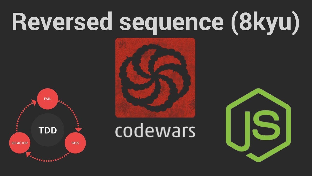 Codewars: Reversed sequence (8 kyu) TDD in JavaScript