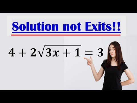 Did you know?- this equation has no Solution