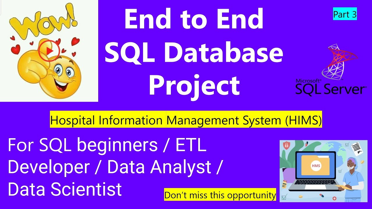 sql project | sql portfolio project | data science sql project | Part 3
