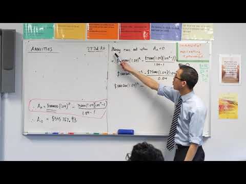 Annuities (5 of 5: When does the money run out?)