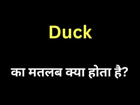 Duck Ka Matlab Kya Hota Hai | Duck Hindi Meaning | What Is Duck In Cricket In Hindi