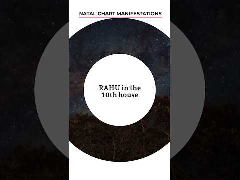 RAHU in 10th House 🌑 #astrology #vedicastrology #jyotish #rahu #birthchart #northnode #chartreading