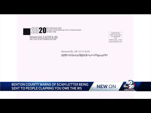 Benton County warns of fake “IRS” letter scam