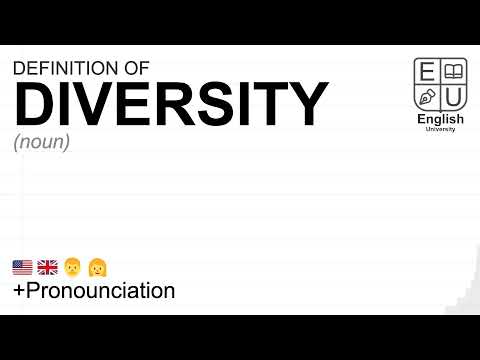 DIVERSITY meaning, definition & pronunciation | What is DIVERSITY? | How to say DIVERSITY
