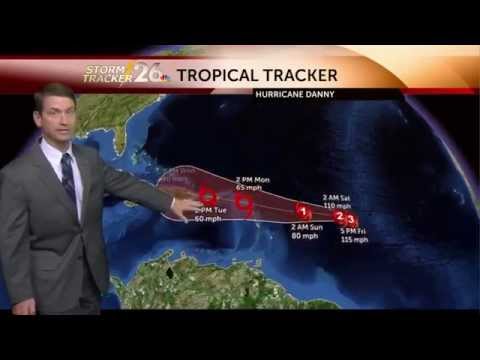 Augusta, Georgia weather forecast and Hurricane Danny update - 08/21/2015