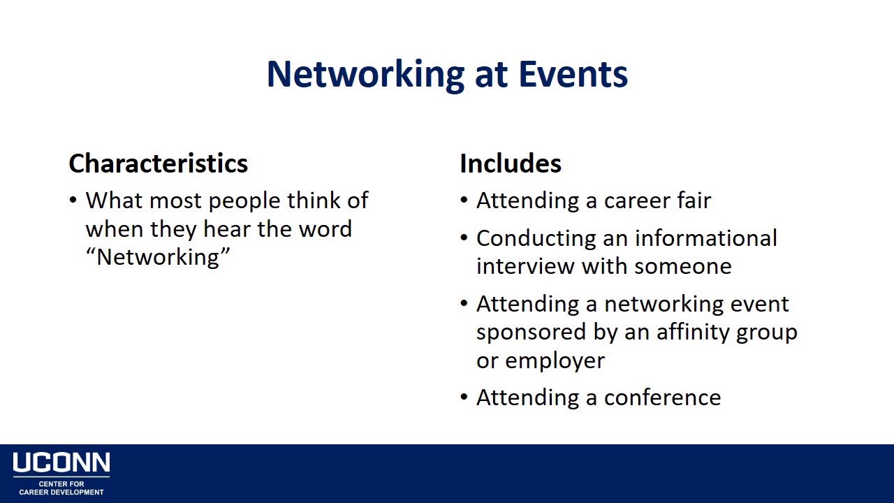 Networking 101 Webinar 2020