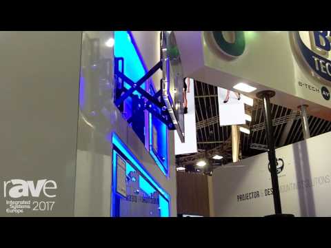 ISE 2017: B-Tech Demos Pop-Out Video Wall Mounts