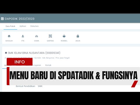 UPDATE MENU BARU DI SPDATADIK | INI FUNGSINYA OPS WAJIB TAHU