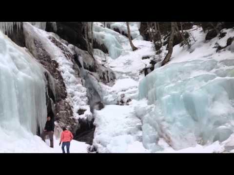 Bridal Veil Falls camping at Coppermine Shelter, NH