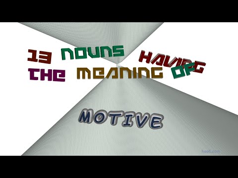 motive - 13 nouns similar to motive (sentence examples)