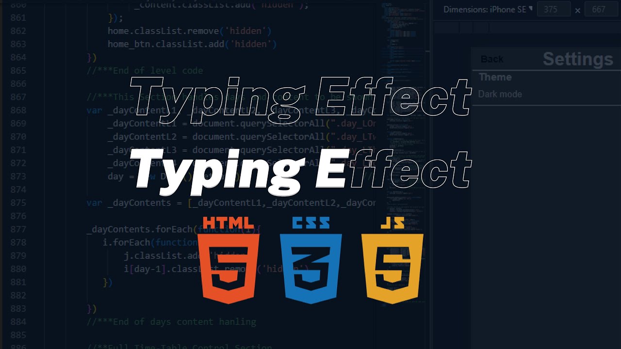 How to make Looping Typing Effect | HTML CSS JavaScript