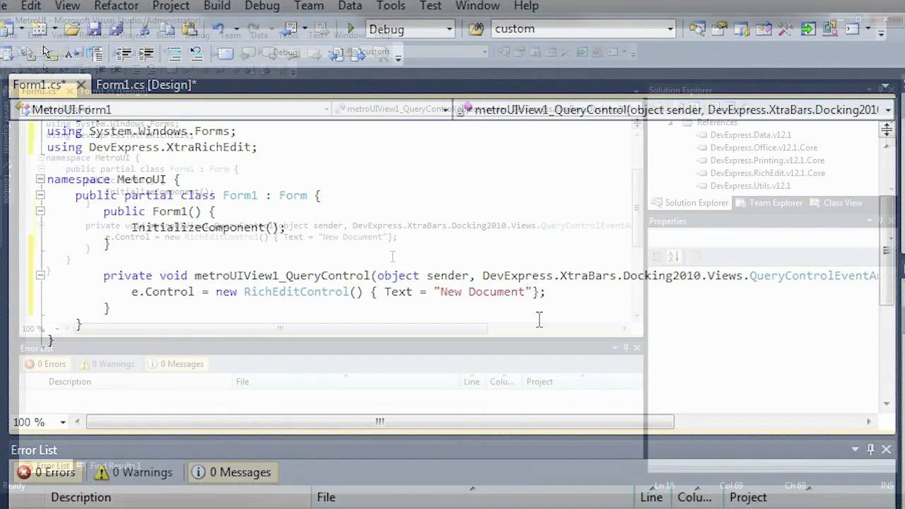 DocumentManager: The Metro UI