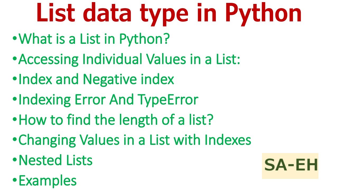 List data type in Python | List | List in Python | CBSE | Data Types in Python | Python Tutorial