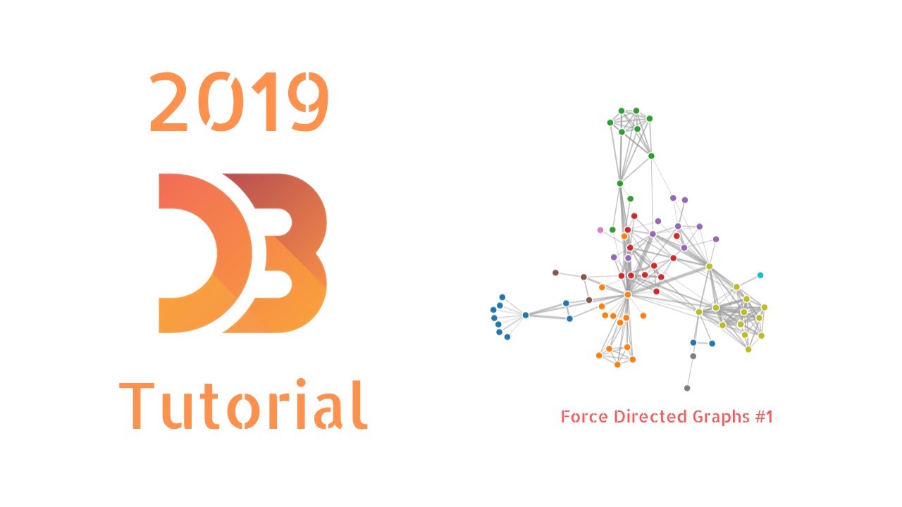 D3.js tutorial Part 5: Force Directed Graph Minimal Example (2019)