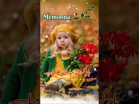 Memoona(میمونہ) Islamic Baby Girls Name With Meaning In Urdu Hindi #girlsname #ytshorts #shorts