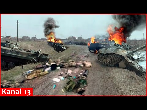 Ukrainian Army burned entire column of Russian tanks and crushed enemy troops near Konstantinovska