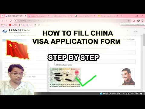 #How to fill #china visa application #form