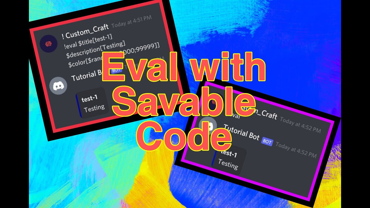 Eval with Saveable Code | BDFD#2