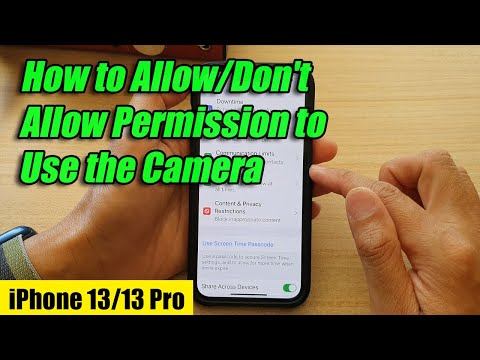 iPhone 13/13 Pro: How to Allow/Don't Allow Permission to Use the Camera