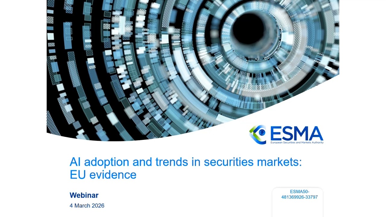 Webinar on the AI adoption and trends in securities markets: EU evidence, 4 March 2026