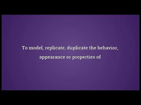 simulate meaning in English