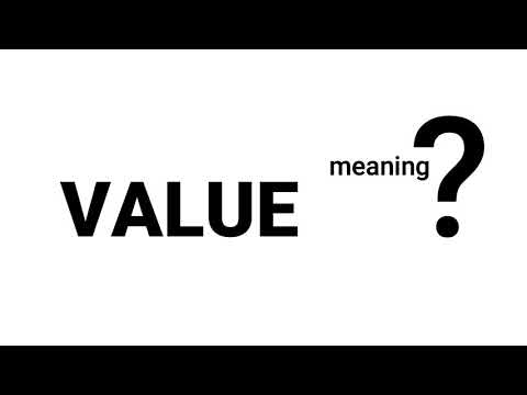 Value Meaning Definition | EWM-English Word Meaning